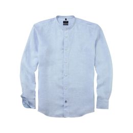 OLYMP Herren Leinenhemd "OLYMP Hemd Casual - Leinen", blau, Gr. XXL, Web, Obermaterial: 100% Leinen, Hemden