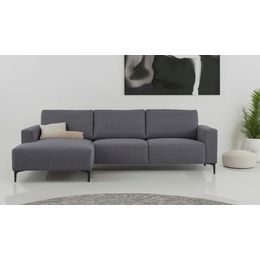 Ecksofa Home Affaire, B:262cm H:85cm T:152cm, grau, 100% Polyester, Wohnzimmer, Sofas, "Tournon, L-Form, Breite 262 cm, Webstoff, Chenille",