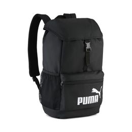 Puma Kinder Freizeittasche "Phase Hooded 20 l Rucksack Jugendliche und Erwachsene", schwarz, Polyester, Taschen
