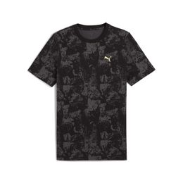 Puma Herren T-Shirt "PumaTECH T-Shirt Herren", schwarz, Gr. S, clean, Obermaterial: 100% Baumwolle; Rippe: 71% Baumwolle, 29% Polyester, Shirts