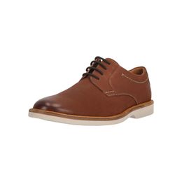 Clarks Herren Schnürschuh "Atticus LTLace", Gr. 42, braun, Leder, Schuhe, mit Cushion-Plus-Fußbett