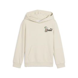 Puma Jungen Kapuzenpullover "Super Puma Hoodie Jungen", wei&szlig;, Gr. 116, 68% Baumwolle, 32% Polyester, Pullover