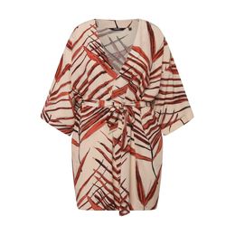 Ulla Popken Tunika Damen Gr&ouml;&szlig;e L/XL beige / braun / orange