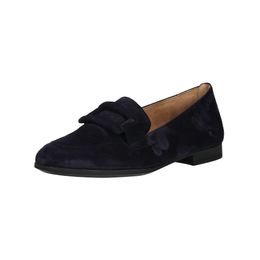 Gabor Damen Slipper "Gabor Slipper Veloursleder", Gr. 40, blau, Veloursleder, Schuhe