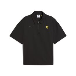 Puma Herren Poloshirt "Scuderia Ferrari Premium Poloshirt Herren", schwarz, Gr. XL, clean, Obermaterial: 100% Polyester; Kragen: 100% Polyester,
