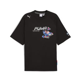 Puma Herren T-Shirt "BMW M Motorsport Sticker T-Shirt Herren", schwarz, Gr. XS, clean, Obermaterial: 100% Baumwolle; Rippe: 71% Baumwolle, 29%