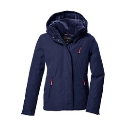 Killtec Jungen Funktionsjacke "KOW 356 GRLS JCKT", blau, Gr. 140, Oberstoff: 88% Polyester, 12% Baumwolle, Futter: 100% Polyester, Wattierung: 100%