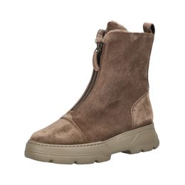 Paul Green Damen Stiefelette "Paul Green Stiefelette Veloursleder", Gr. 38,5, braun, Veloursleder, Schuhe