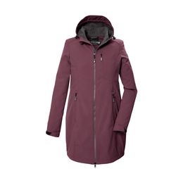 Killtec Damen Softshellparka "KOS 370 WMN SFTSHLL PRK", lila, Gr. 36, Oberstoff: Oberseite: 90% Polyester, 10% Elasthan, Rückseite: 100% Polyester,