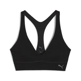 Puma Damen Sport-BH "SHAPELUXE Tief ausgeschnittener BH Damen", Gr. S, schwarz, Obermaterial: 82% Nylon, 18% Elasthan; Futter: 6% Elasthan, 94%