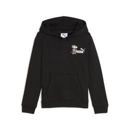 Puma Jungen Kapuzenpullover "Super Puma Hoodie Jungen", schwarz, Gr. 104, 68% Baumwolle, 32% Polyester, Pullover