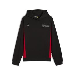 Puma Herren Hoodie "Scuderia Ferrari Lifestyle Hoodie Herren", schwarz, Gr. XL, Obermaterial: 67% Baumwolle, 33% Polyester; Rippe: 3% Elasthan, 97%