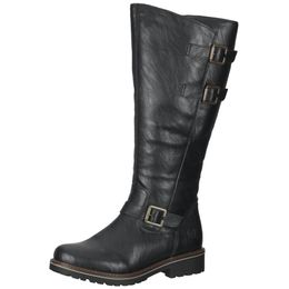 Remonte Damen Stiefel "Remonte Stiefel Lederimitat", Gr. 39, schwarz, Lederimitat, Schuhe