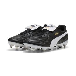 Puma Herren Fu&szlig;ballschuh "KING TOP MxSG Fu&szlig;ballschuhe Erwachsene", Gr. 42, schwarz-wei&szlig;, Obermaterial: Synthetik; Futter: Synthetik; Innensohle: