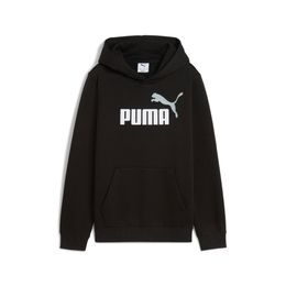 Puma Jungen Kapuzensweatshirt "ESS 2 COLOR NO. 1 LOGO HOODIE FL B", schwarz, Gr. 140, bedruckt, Fleece, Obermaterial: 66% Baumwolle, 34% Polyester,