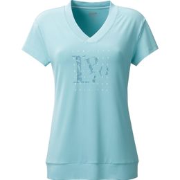 LPO Damen Funktionsshirt "Damen Funktionsshirt Brietta", blau, Gr. 42, Wirkware: Jersey fabric - 90% PES, 10% EL, Shirts
