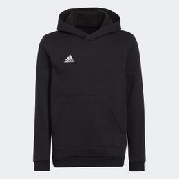 Mädchen Kapuzensweatshirt "ENT22 HOODY Y", schwarz, Gr. 164, adidas Performance, Obermaterial: 70% Baumwolle, 30% Polyester, Sweatshirts