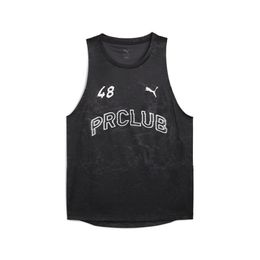 Puma Herren Trainingsshirt "RUN CLUB Graphic Tanktop Herren", schwarz, Gr. XS, bedruckt, Obermaterial: 100% Polyester, Shirts