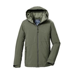 Killtec Jungen Funktionsjacke "KOW 369 BYS JCKT", gr&uuml;n, Gr. 140, Oberstoff: 100% Polyester, Futter: 100% Polyester, Wattierung: 100% Polyester,