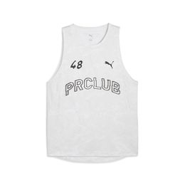 Puma Herren Trainingsshirt "RUN CLUB Graphic Tanktop Herren", weiß, Gr. XXL, bedruckt, Obermaterial: 100% Polyester, Shirts