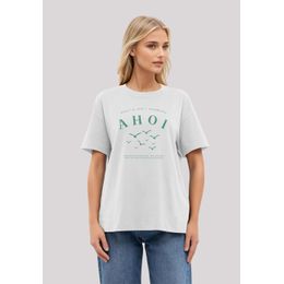 F4NT4STIC Damen T-Shirt "Ahoi Möwe Knut und Jan", weiß, Gr. L, Obermaterial: 100% Baumwolle, Shirts, Osteee Kollektion, Urlaub, Ahoi Moin