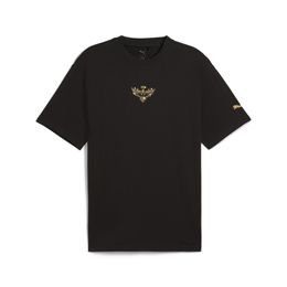 Puma Herren Trainingsshirt "Melo Alwayz On 1 Basketballshirt Herren", schwarz, Gr. L, clean, Obermaterial: 100% Baumwolle; Rippe: 70% Baumwolle, 30%