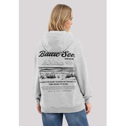 F4NT4STIC Damen Kapuzenpullover "Knut und Jan Hamburg", grau, Gr. XS, Obermaterial: 80% Baumwolle, 20% Polyester, Pullover, Osteee Kollektion,