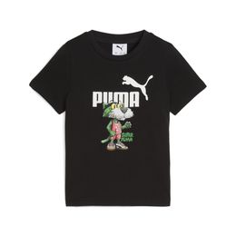 Puma Jungen T-Shirt "Super Puma Graphic T-Shirt Jungen", schwarz, Gr. 98, bedruckt, 100% Baumwolle, Shirts