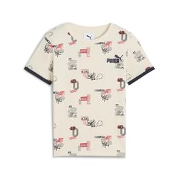 Puma M&auml;dchen T-Shirt "Little Runners T-Shirt Kinder", wei&szlig;, Gr. 110, clean, Obermaterial: 100% Baumwolle; Rippe: 80% Baumwolle, 20% Polyester;