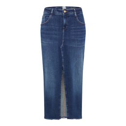 Brax Damen Jeansrock "Style KACIE", blau, Gr. 44, Denim/Jeans, 94% Baumwolle, 4% Polyester, 2% Elasthan, Röcke