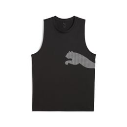 Puma Damen Trainingstop "Train All Day Big Logo Tanktop Herren", schwarz, Gr. M, Obermaterial: 100% Polyester, Tops