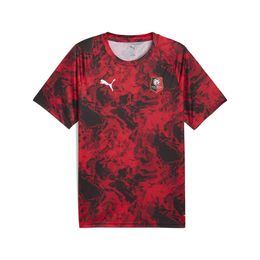Puma Herren Trainingsshirt "Stade Rennais FC Aufw&auml;rmtrikot Herren", rot, Gr. S, Obermaterial: 100% Polyester, Shirts