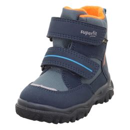 Superfit Mädchen Winterboots "HUSKY1 WMS: mittel", Gr. 23, blau, Textil, Schuhe, Snowboots mit wasserdichtem GORE TEX, Größenschablone zum Download