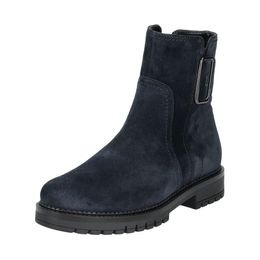Gabor COMFORT Damen Stiefelette "Gabor Comfort Stiefelette Veloursleder", Gr. 40,5, blau, Veloursleder, Schuhe