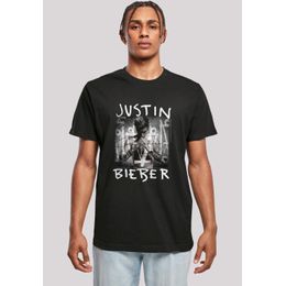 F4NT4STIC Herren T-Shirt "Justin Bieber Purpose Album Cover", schwarz, Gr. XXL, Obermaterial: 100% Baumwolle, Shirts, Streetwear Fashion