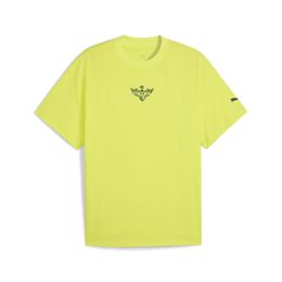 Puma Herren Trainingsshirt "Melo Alwayz On 1 Basketballshirt Herren", gelb, Gr. XL, clean, Obermaterial: 100% Baumwolle; Rippe: 70% Baumwolle, 30%