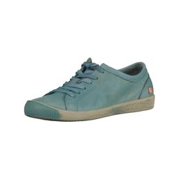 Softinos Damen Sneaker "Softinos Sneaker Leder", Gr. 36, blau, Leder, Schuhe