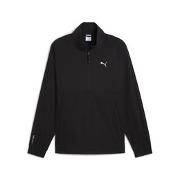 Puma Herren Sweatshirt "PumaTECH Relaxed Sweatshirt Herren", schwarz, Gr. XS, Obermaterial: 50% Elastomultiester, 50% Polyester; Taschenfutter: 100%