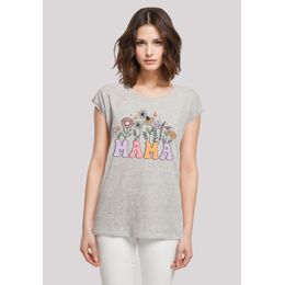 F4NT4STIC Damen T-Shirt "Muttertags Blumen Mama", grau, Gr. 4XL, Obermaterial: 100% Baumwolle, Shirts, Premium Qualität