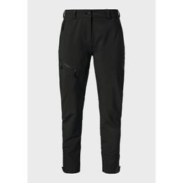 Schöffel SCHÖFFEL Damen Outdoorhose "Hiking Pants Style Cascata WMS", schwarz, Gr. 42, Oberstoff: 92% Polyester, 8% Elasthan, Hosen