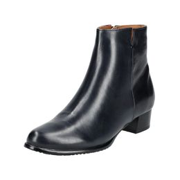 Everybody Damen Ankleboots "Everybody Stiefelette Glattleder", Gr. 39, blau, Glattleder, Schuhe