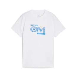Puma Mädchen T-Shirt "Olympique de Marseille FtblCulture T-Shirt Jugendliche", weiß, Gr. 140, Obermaterial: 100% Baumwolle; Rippe: 25% Polyester, 75%