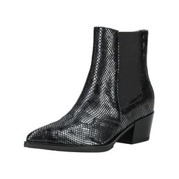 Nero Giardini Damen Bikerboots "Nero Giardini Stiefelette Leder/Textil", Gr. 40, schwarz, Leder, Textil, Schuhe