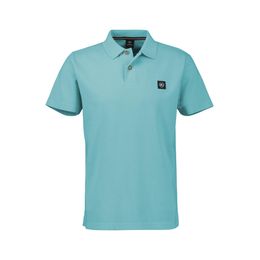 Lerros Herren Poloshirt, blau, Gr. XL, unifarben, Piqué, Obermaterial: 100% Baumwolle, Shirts, mit Logo Stickerei