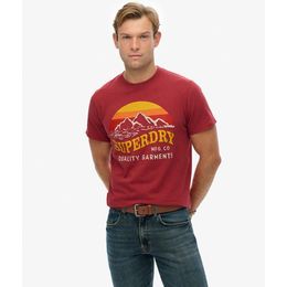 Superdry Herren Locker Geschnittenes Great Outdoors T-shirt Pink - Gr&ouml;&szlig;e: M 1040405503260OCN002