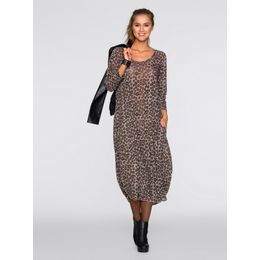 Heine Maxikleid, Braun, Gr. 40, Damen, Kleider, Material: Polyester, Elasthan