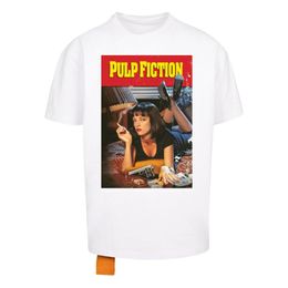 Merchcode T-Shirt 'Pulp Fiction Poster' Herren Gr&ouml;&szlig;e 4XL hellbraun / blutrot / schwarz / wei&szlig;