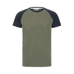 !Solid Shirt 'Bastian' Herren Größe S anthrazit / grün / weiß
