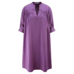 Peter Hahn - Kleid mit &uuml;berschnittener Schulter, lila, Gr. 38 / S - Baumwolle