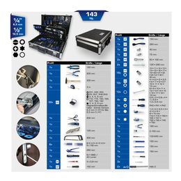 Brilliant Tools Universalkoffer-Satz, 143-tlg (BT024143)